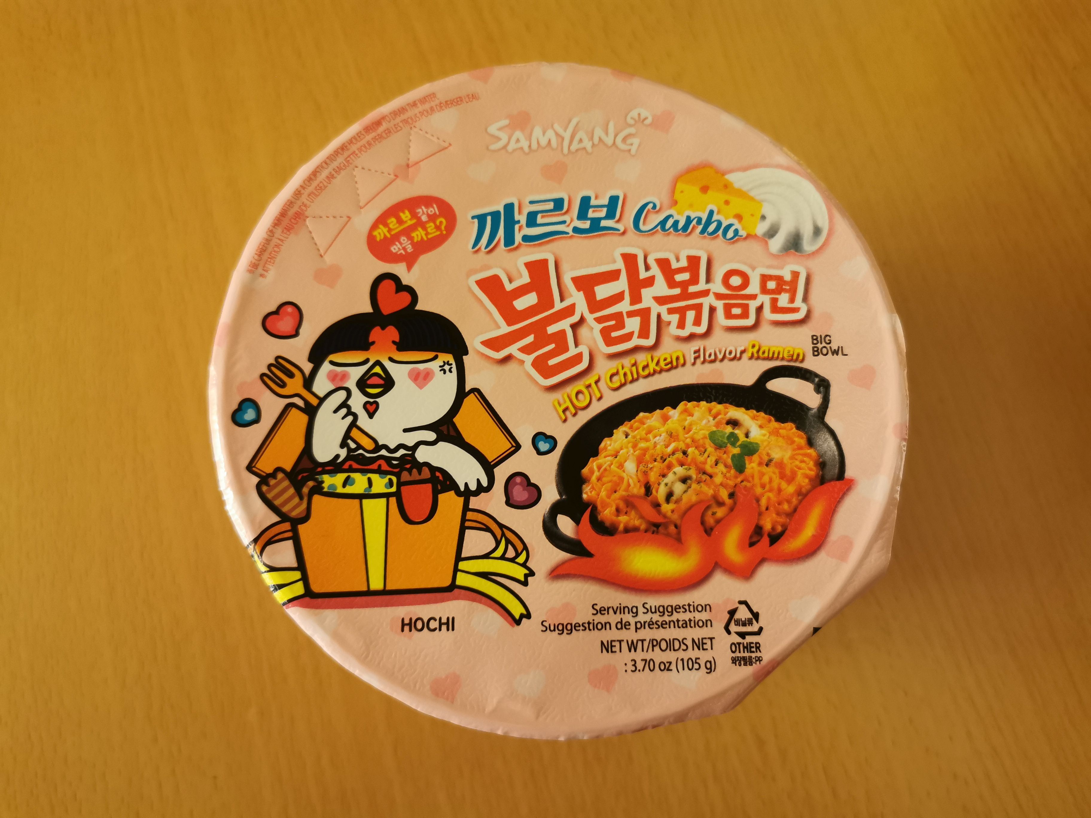 #2148: Samyang „Buldak Carbo Hot Chicken Flavour Ramen“ Big Bowl ...